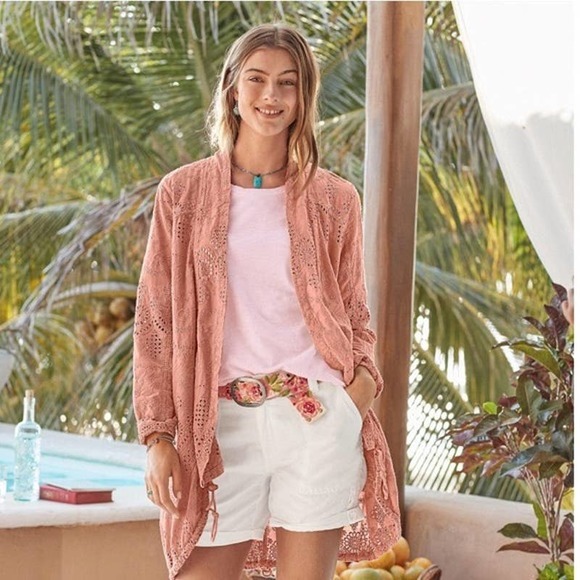 Sundance | Jackets & Coats | Sundance Moonlight Eyelet Cardigan Jacket ...